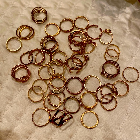 Amazon | Jewelry | Over 4 Gold Rings Of Different Shapes Sizes To Get ...